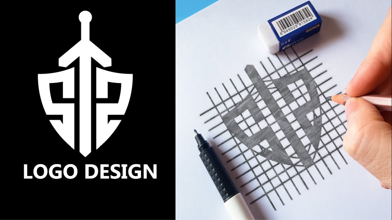 How To Design A Letter Monogram Logo | Adobe Illustrator Tutorials ...