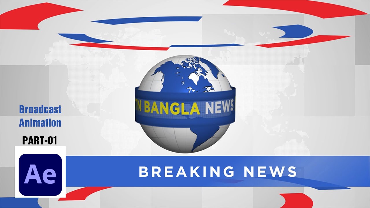 Broadcast Animation Part-01 | animation | after effects tutorial for ...