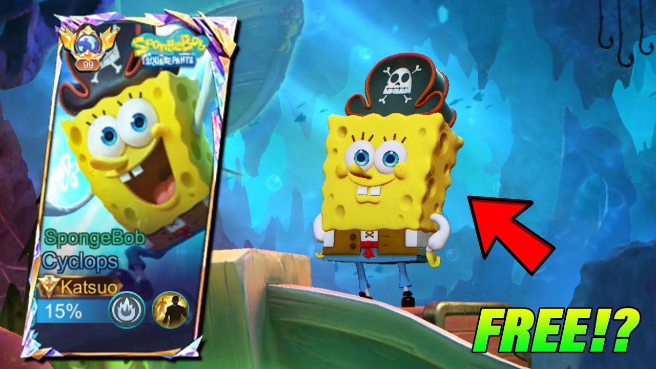CYCLOPS SPONGEBOB SQUAREPANTS SKIN IS FINALLY HERE! 😱(THE BEST FREE ...