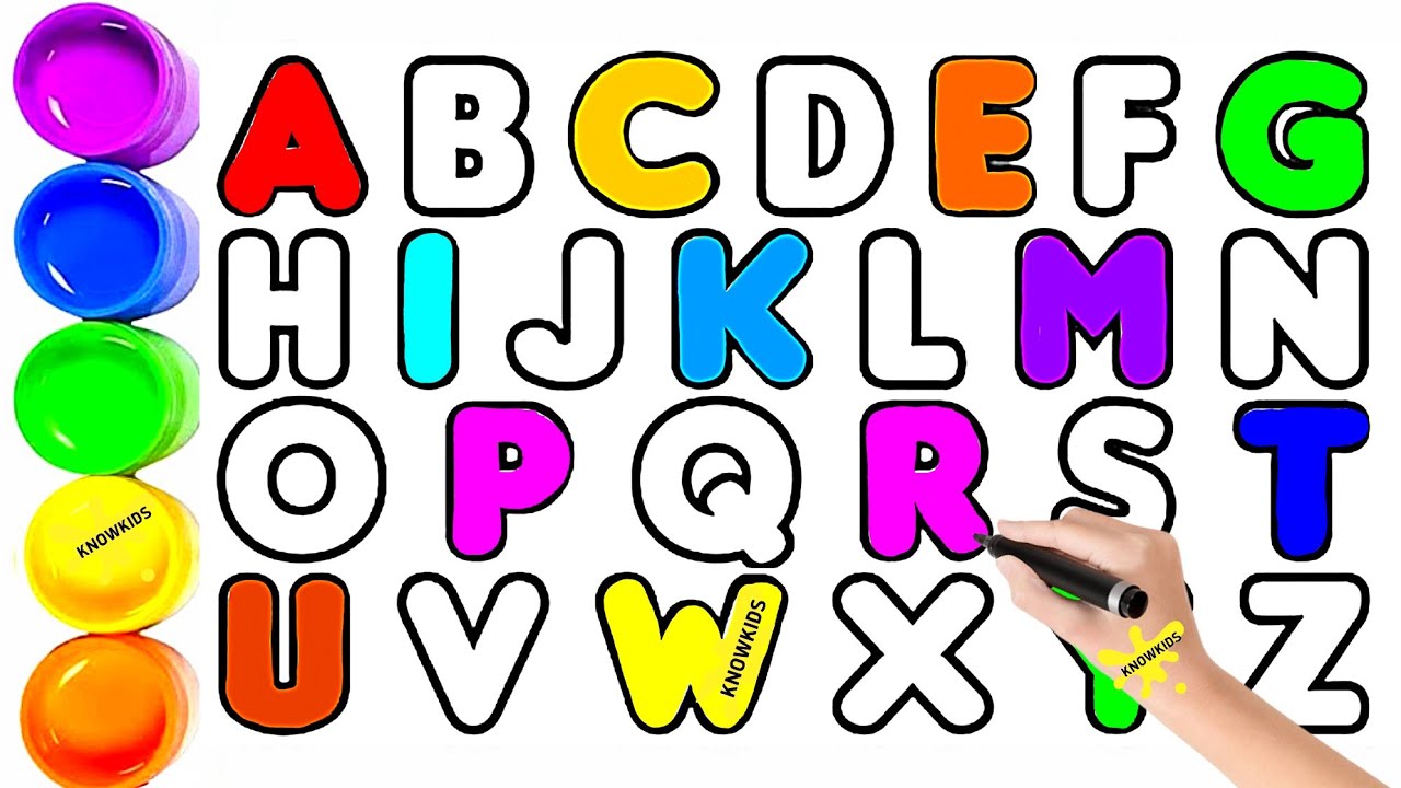 How to write & trace abcd for preschool kids&Toddlers,educational ...