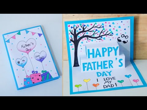 DIY Popup Father's Day Card || How To make Card || Fantastic greeting ...