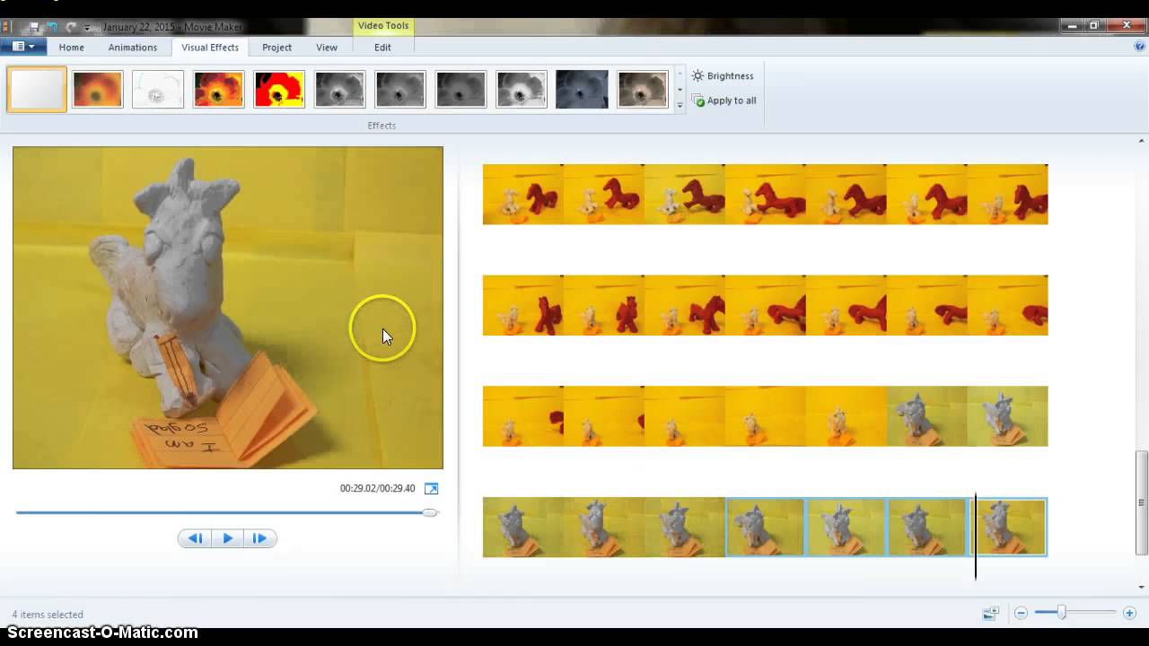 Finishing Claymation in Movie Maker - YouTube