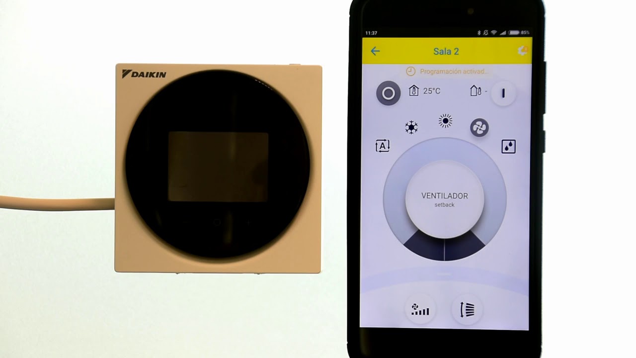 Daikin BRC1H519 modo instalador desde Madoka Assistant - YouTube