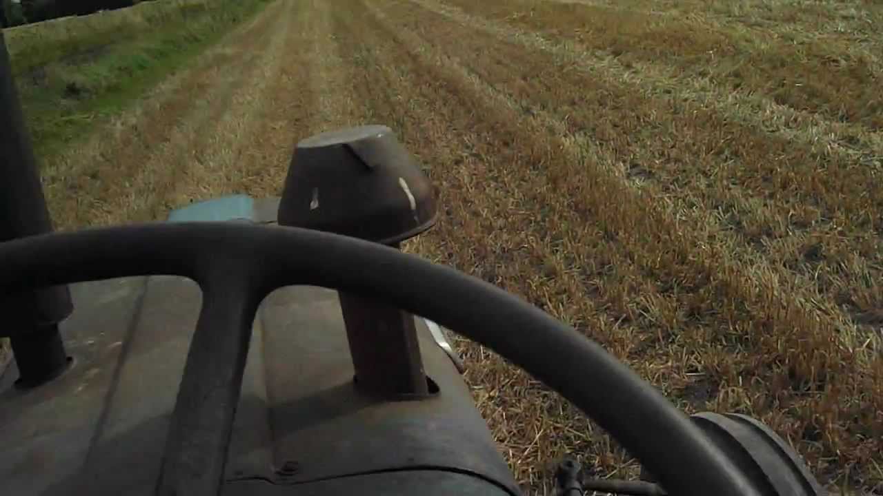 Straw carting with the fordson dexta - YouTube
