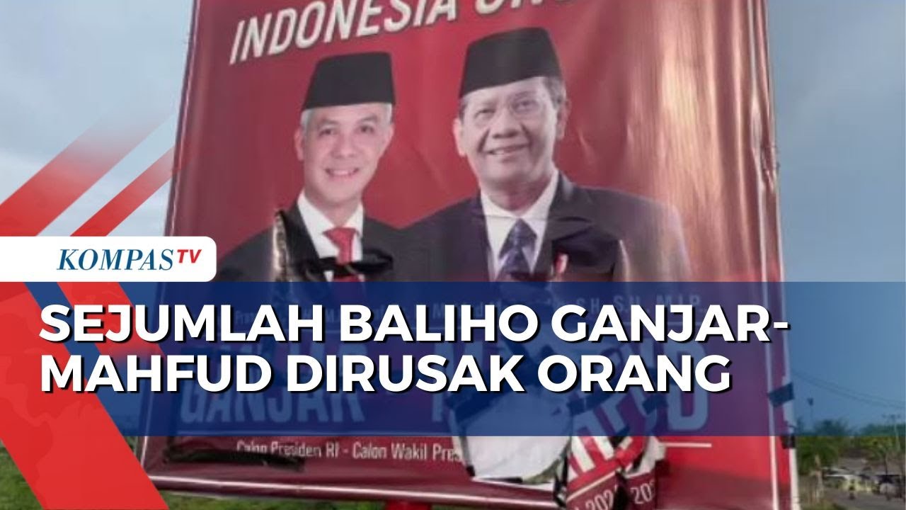 Baliho Ganjar-Mahfud di Sejumlah Titik Kota Pangkal Pinang Dirusak ...