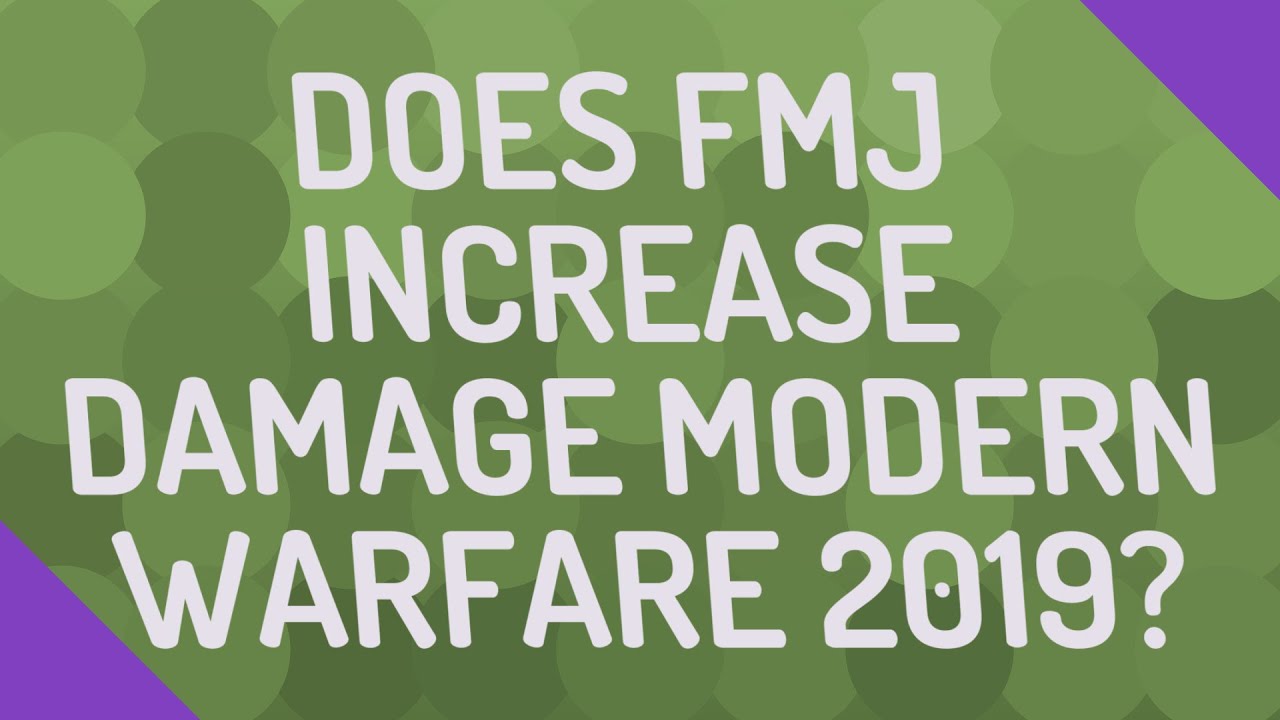 Does FMJ increase damage Modern Warfare 2019? - YouTube