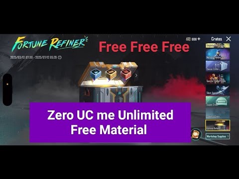 Free me unlimited Modification Materials ¦ Fortune Refiner Event in ...