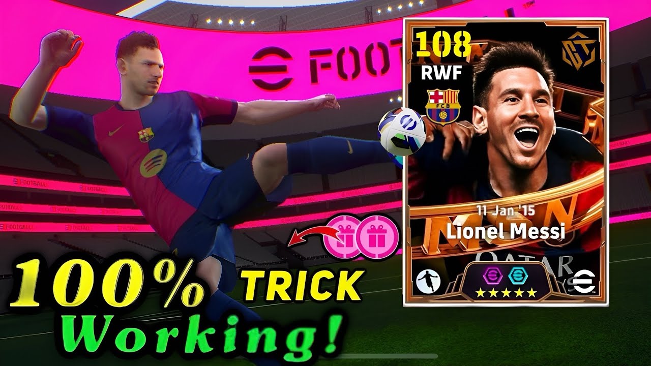 Trick To Get 108 Rated Big Time Messi , Neymar , Suarez In eFootball ...