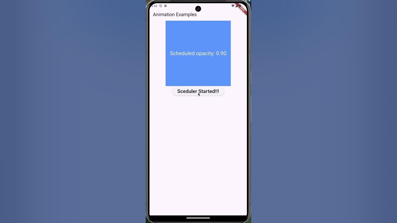 Flutter widget increments opacity by 0.1 with timer every second - YouTube