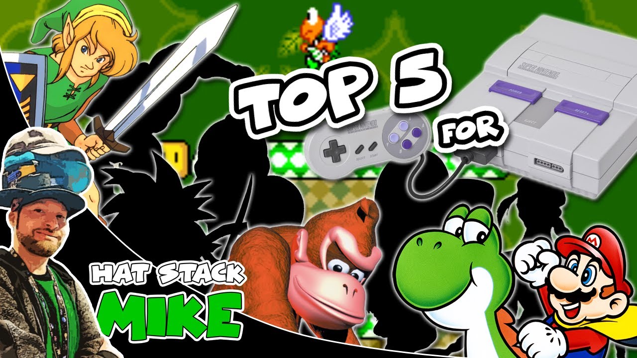Top 5 SNES Games - YOUR Picks vs. Mine | Hat Stack Mike - YouTube