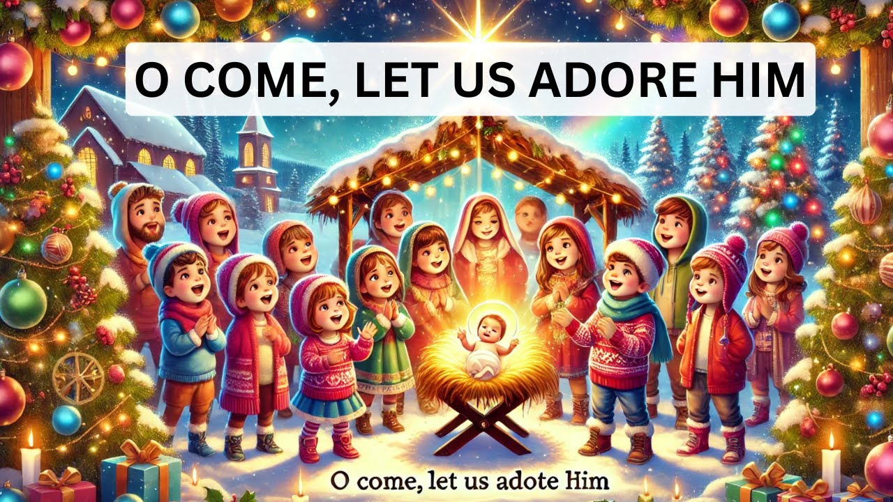 O COME LET US ADORE HIM 🎄🎅 | KIDS CHRISTMAS HYMNS ️ | CHRISTMAS CAROL ...