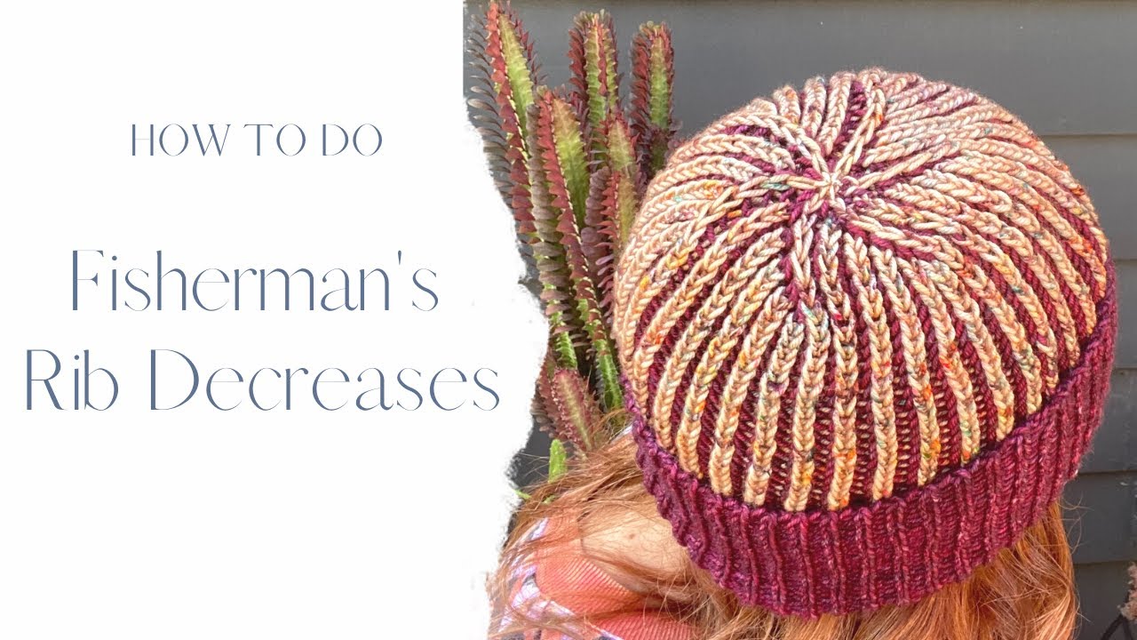 How to Do Fisherman's Rib Decreases (Lslbdec and SlbKP) - YouTube