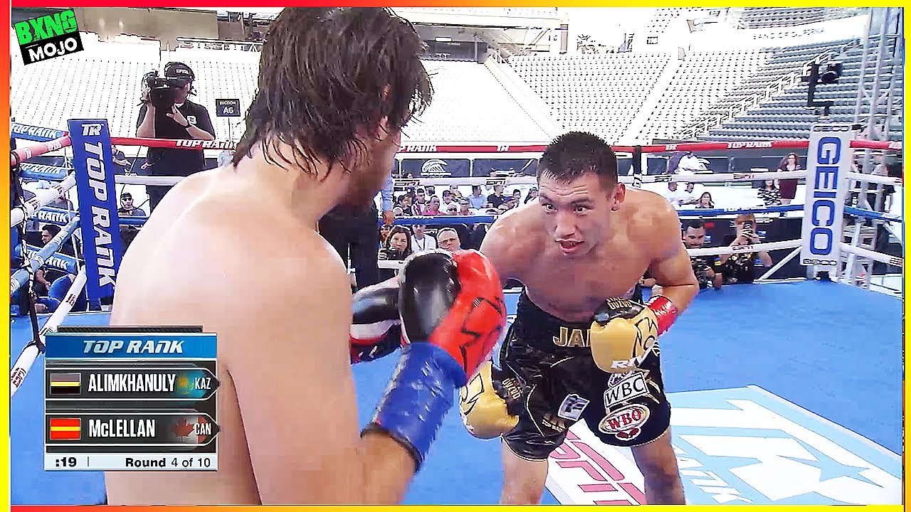 Janibek Alimkhanuly (Kazakhstan) vs Stuart McLellan (Canada) - KNOCKOUT, BOXING HD - YouTube