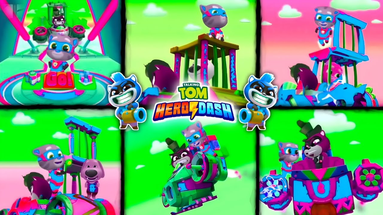 TALKING TOM HERO DASH # COLOUR REACTION WORLD & SKY BLUE HERO TOM ...