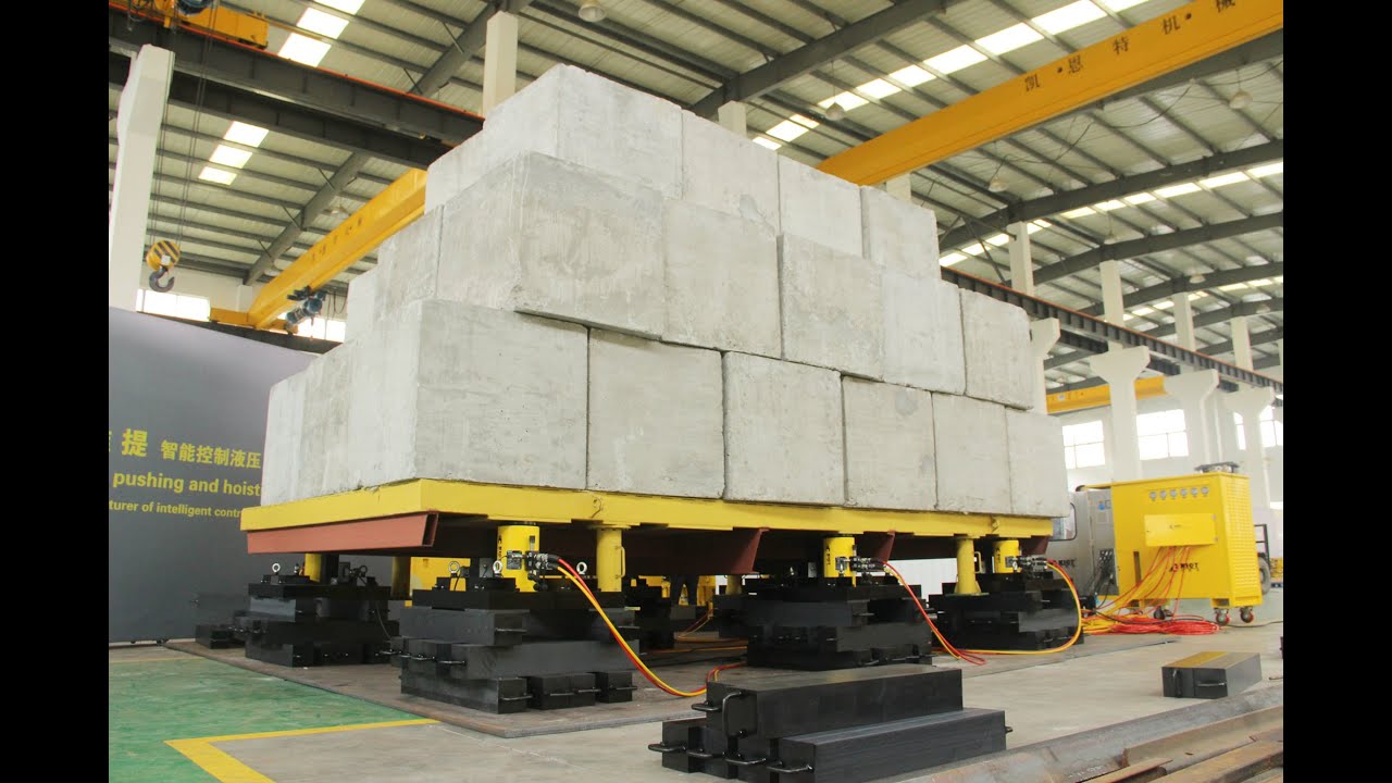 Synchronous Lifting Test of Stage-Lift Hydraulic Cylinder - YouTube