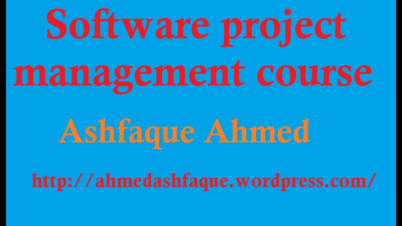 lesson 6 A course in software project management - YouTube