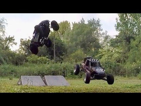 Carisma M10 DB & FTX Outlaw Jumping, Bashing, Slo Mo. - YouTube