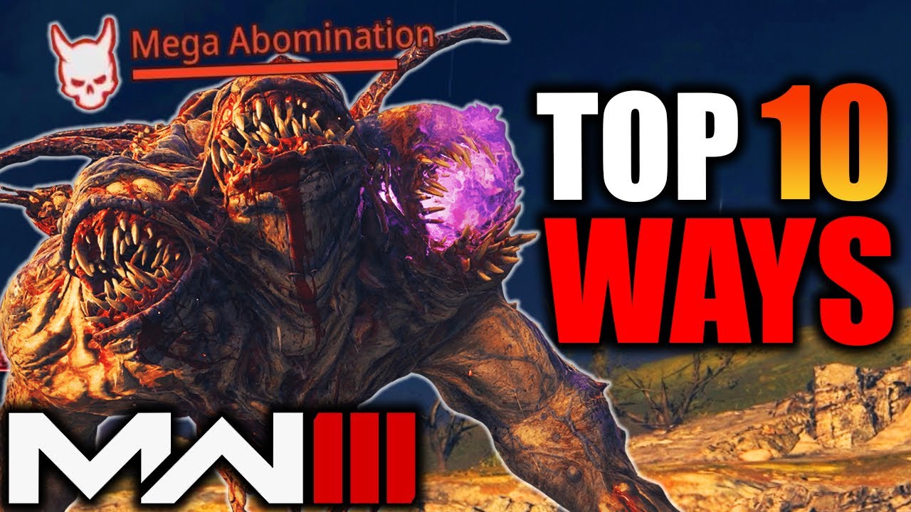 Top 10 EASIEST Ways To Kill A Mega Abomination in MW3 Zombies (Best ...