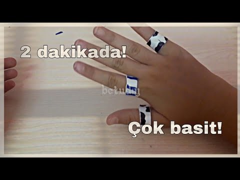 inek desenli & şekilli | yüzük yapımı| (2 dakikada) çok basit!! [2022]