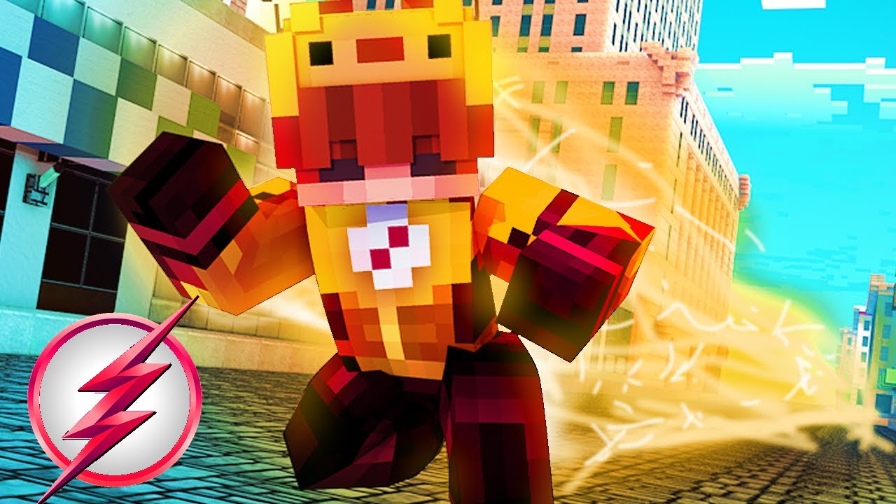 Minecraft: KID FLASH - PEU Conseguiu Os PODERES Do FLASH ! - YouTube