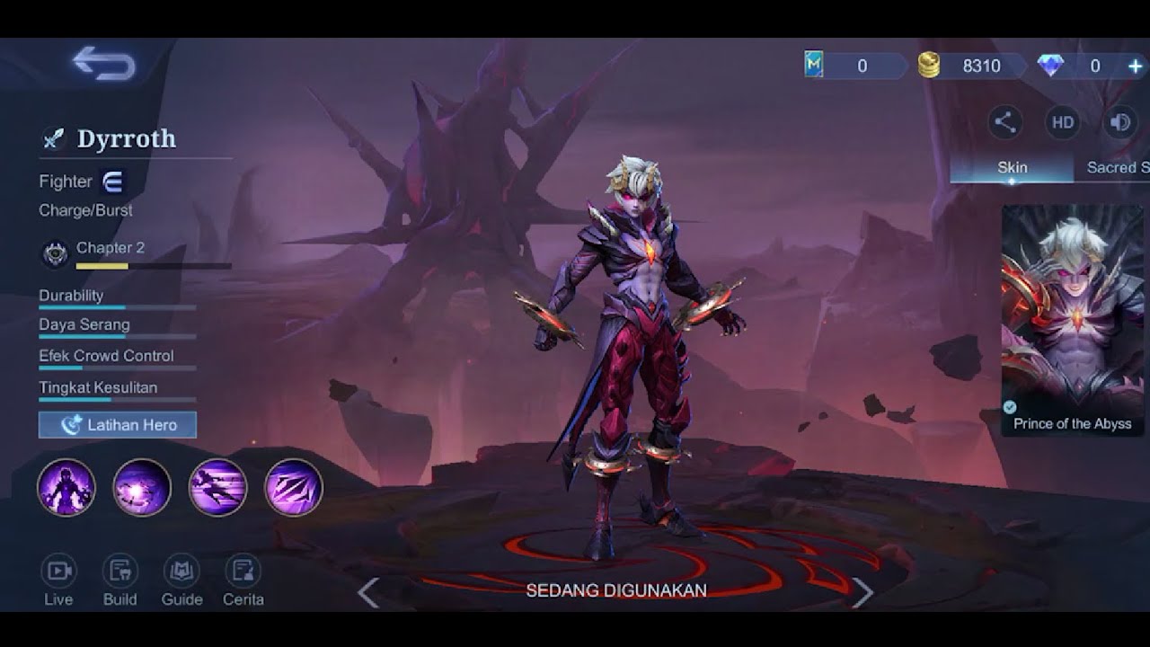 DYROTH NEW SKIN SCALEBORE. #mobilelegends #mobilelegendsbangbang# ...