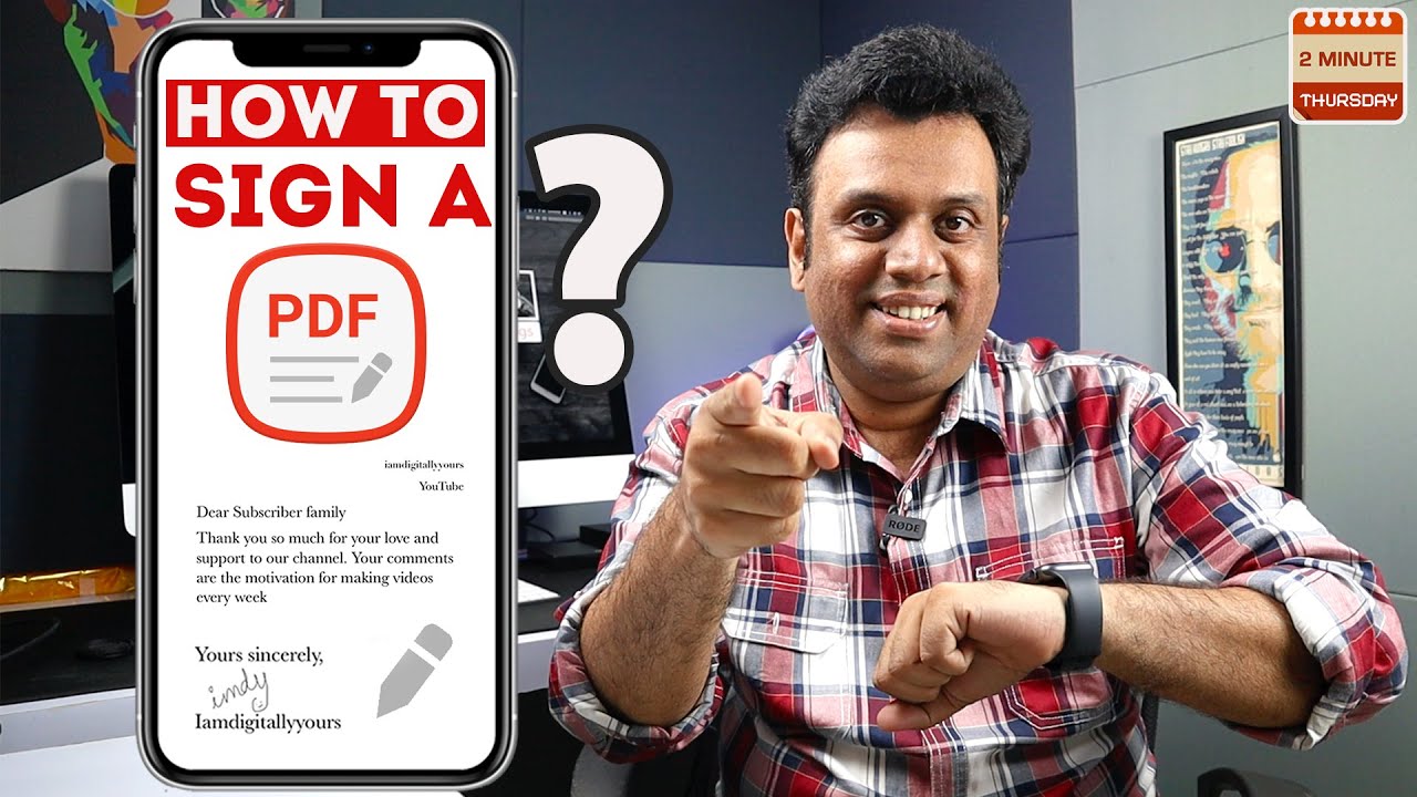 How to sign a PDF document on your iPhone, iPad, or iPod touch on iOS13 ...