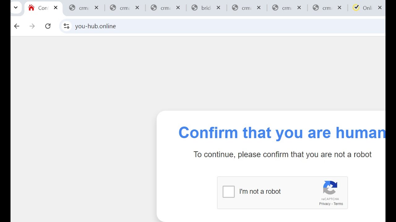 You-hub.online fake Human Verification alert removal. - YouTube