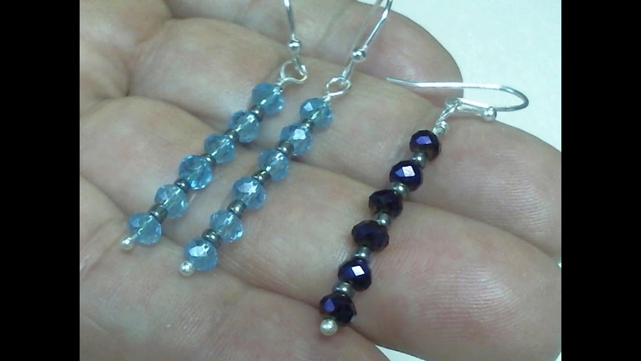 Easy can do dangle earrings - YouTube