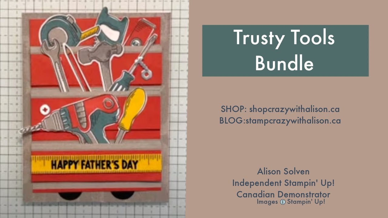 Trusty Tools Bundle with Stamp Crazy with Alison! - YouTube