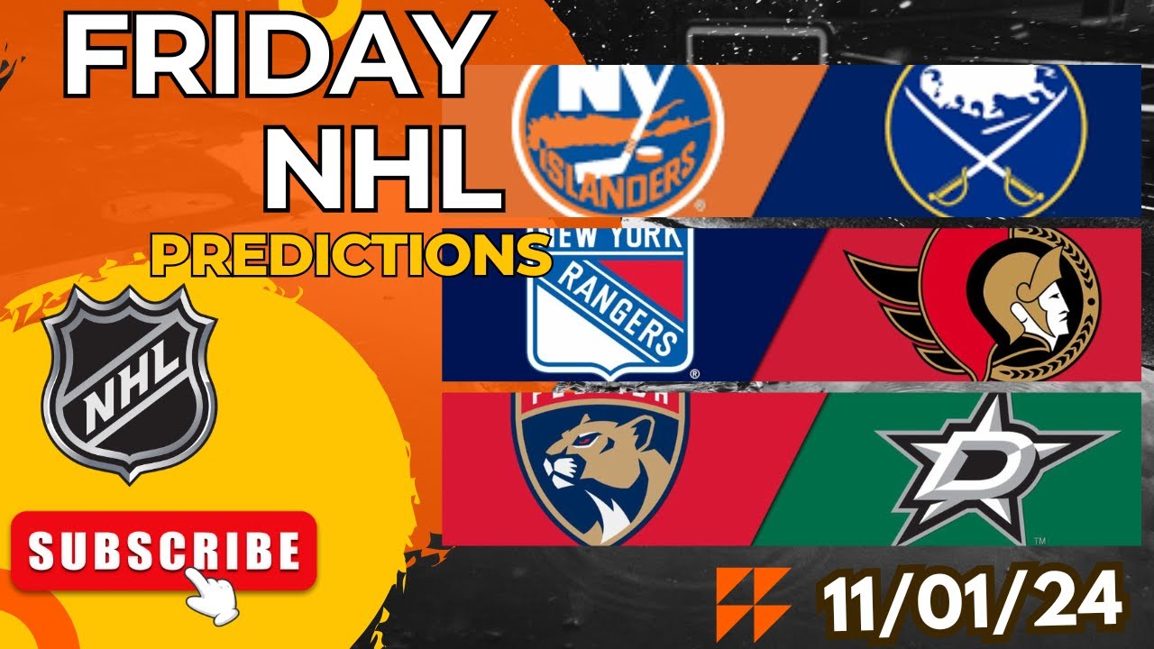 NHL Picks & Predictions Today 11/01/24 | NHL Picks Today 11/01/24 ...