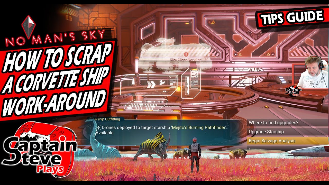 No Man's Sky Voyagers How To Scrap A Corvette Ship & Get Back A Ship ...