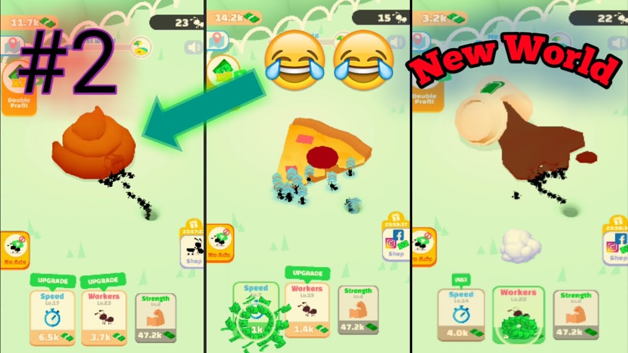 #2 Very Laborious Ants😰😇! New World Gameplay! Idle Ants Gameplay. - YouTube