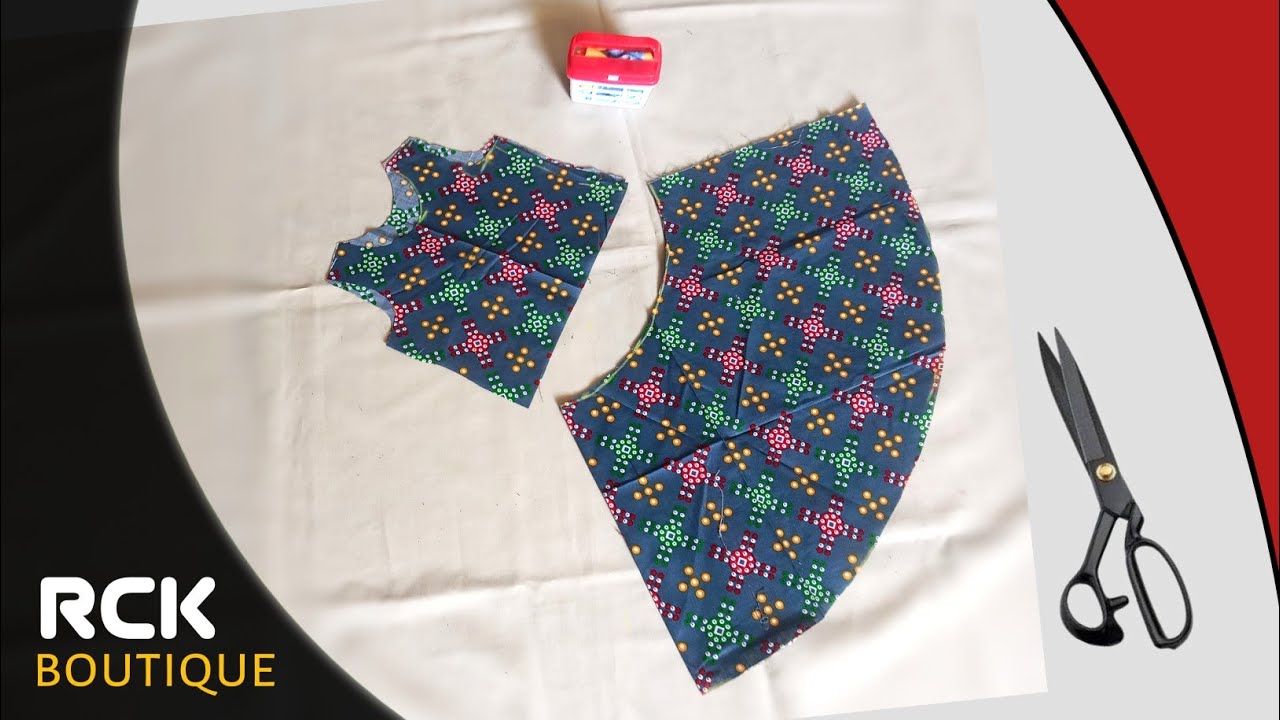 How to cut frock for girl | umbrella cut baby frock cutting | cotton ...