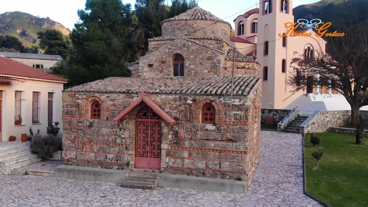 ΝΑΟΣ ΑΓ. ΝΙΚΟΛΑΟΥ 12ου αι. - ΠΛΑΤΑΝΙ ΑΧΑΪΑΣ (DRONE). ST. NIKOLAOS (12th ...