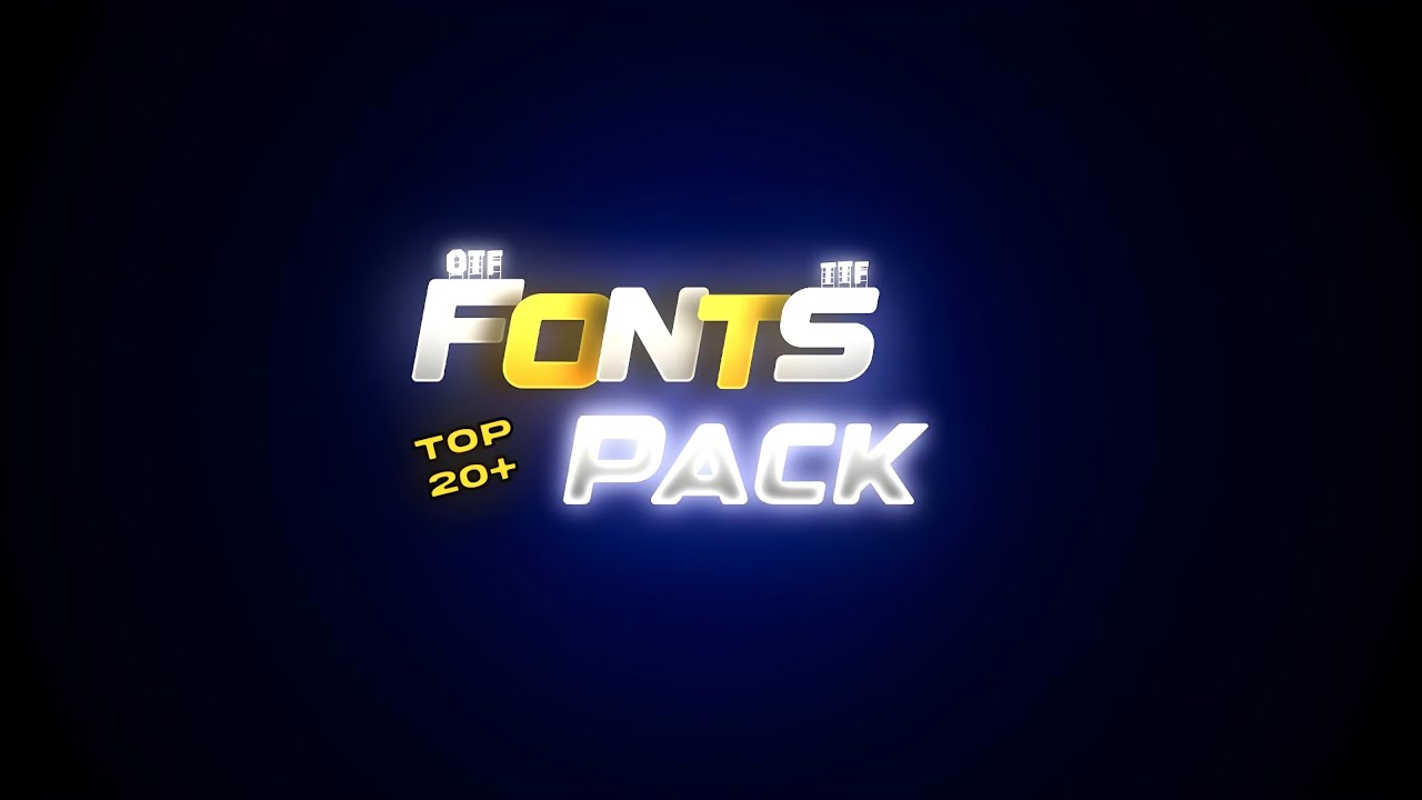 The Best Font Pack For Editing & Thumbnails 🤯 - YouTube