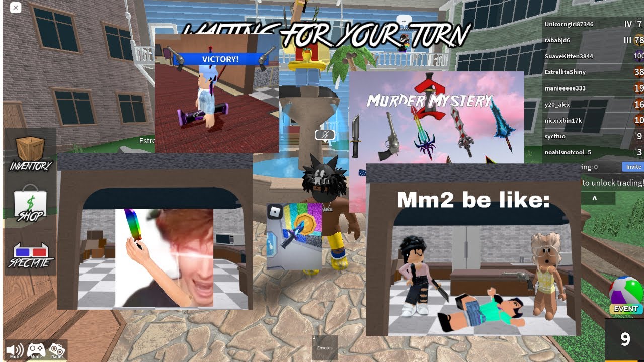 playing mm2 *roblox gameplay* - YouTube