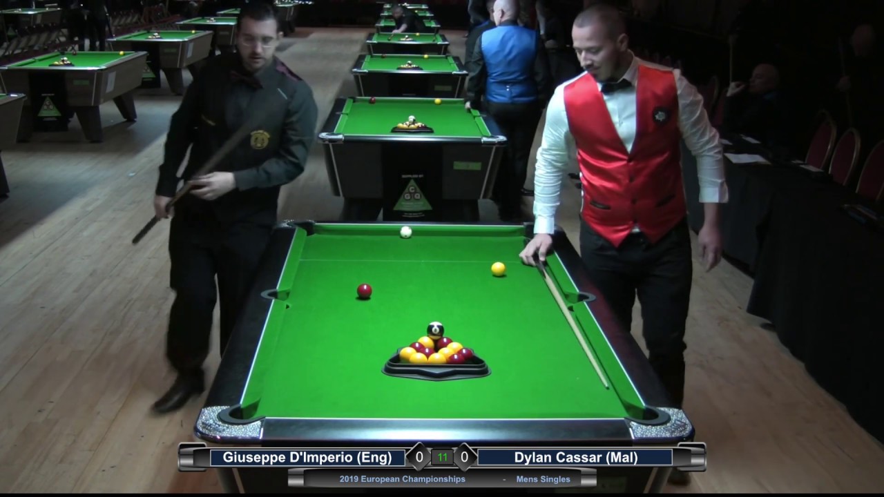2019 Mens European Championships - Giuseppe D'Imperio (Eng) v Dylan ...