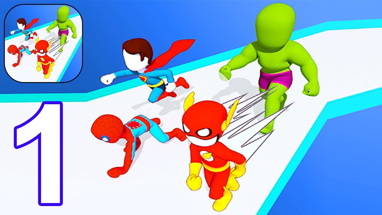 Super Hero Transform Run - Gameplay Walkthrough Part 1 All Levels 1-14 ...