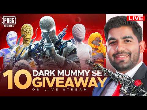 10 Chaosphage Set (Dark Mummy) Giveaway |🔥 PUBG MOBILE Live 🔥