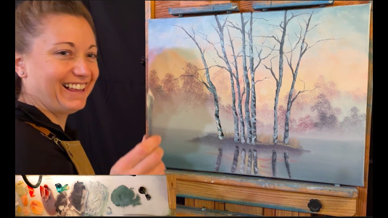 Tutorial Tuesday #43 "Misty Birch Serenade" by Kaylee Rakowski - YouTube