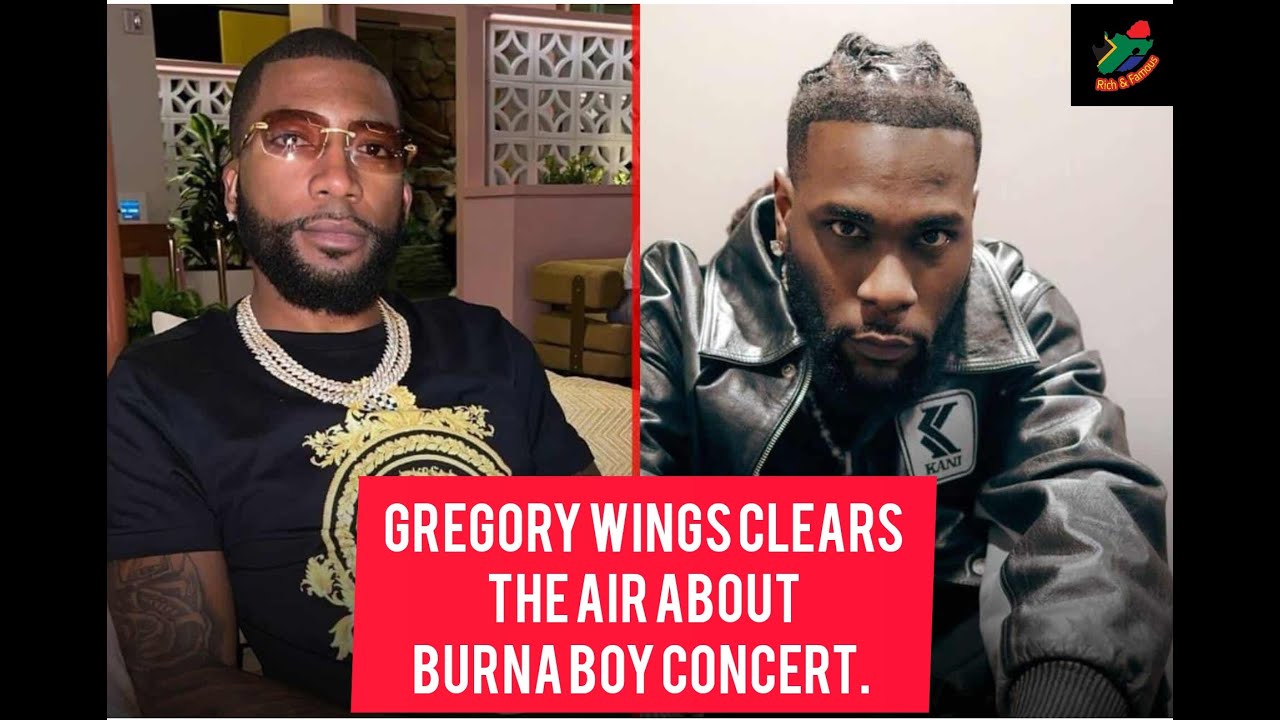 Gregory Wings Clears Air About Burna Boy Concert. - YouTube