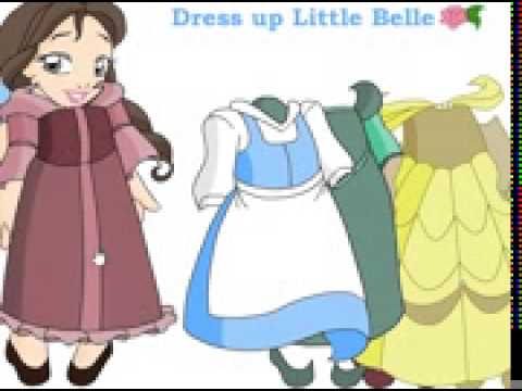 Dress Up Little Belle game play on BemGame.com - YouTube