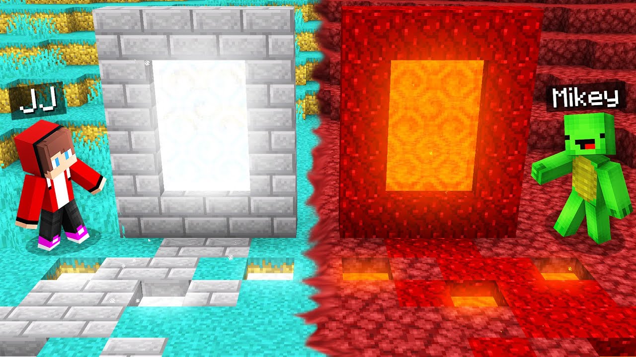 JJ and Mikey Found PARADASE vs HELL PORTAL in Minecraft Maizen! - YouTube