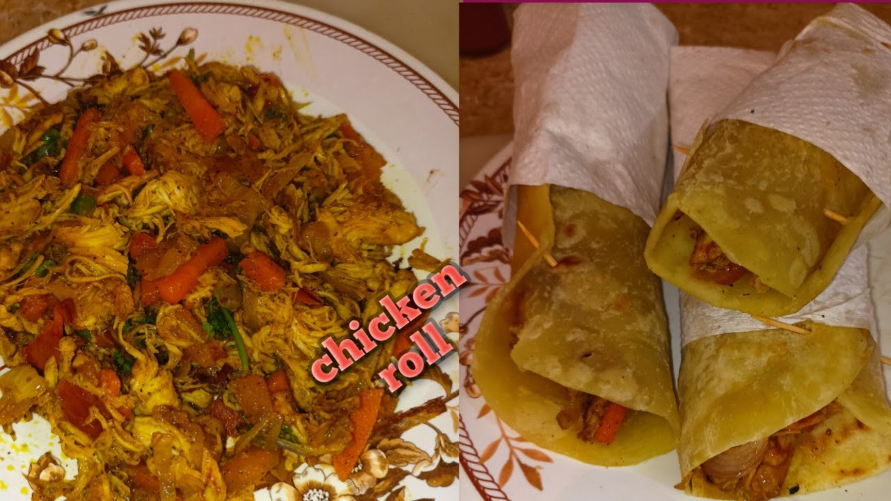 restaurant style chicken roll😋very easy and quick recipe - YouTube