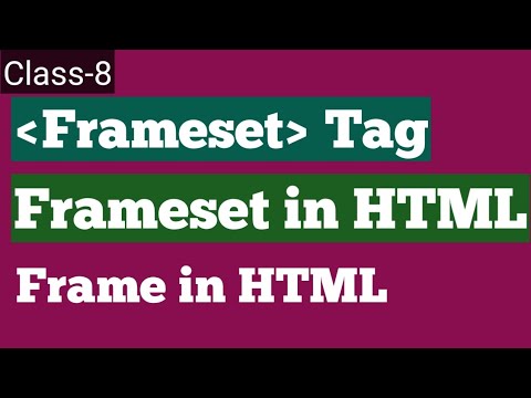 Frameset Tutorial For Beginners | Frameset in HTML | Class-8 - YouTube