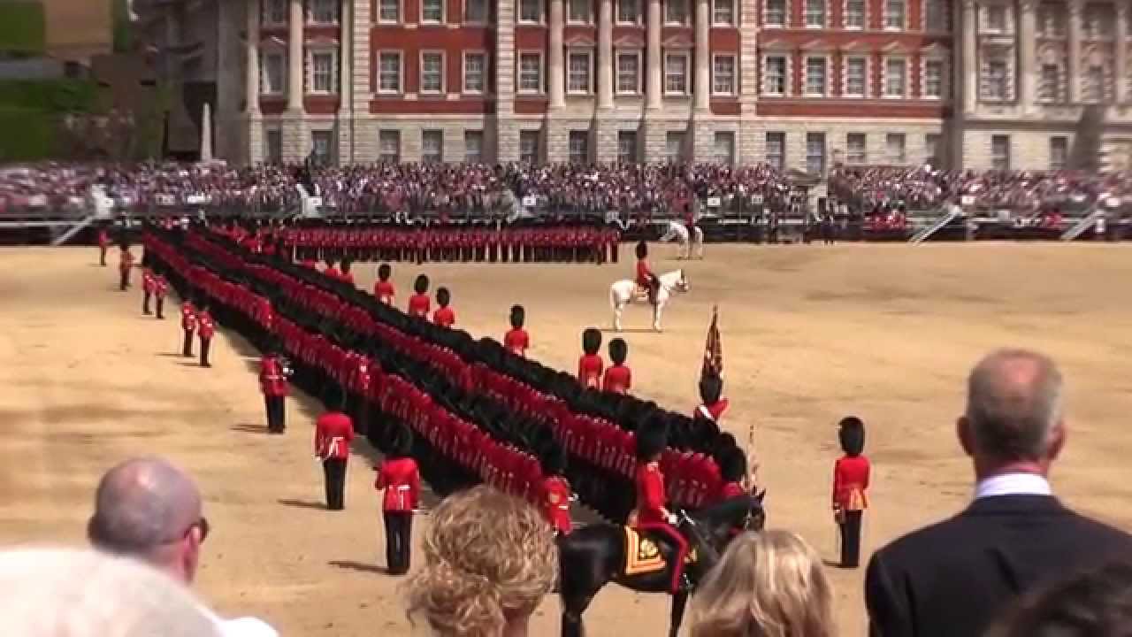 Trooping The Colour Welsh Guards part 2 - YouTube