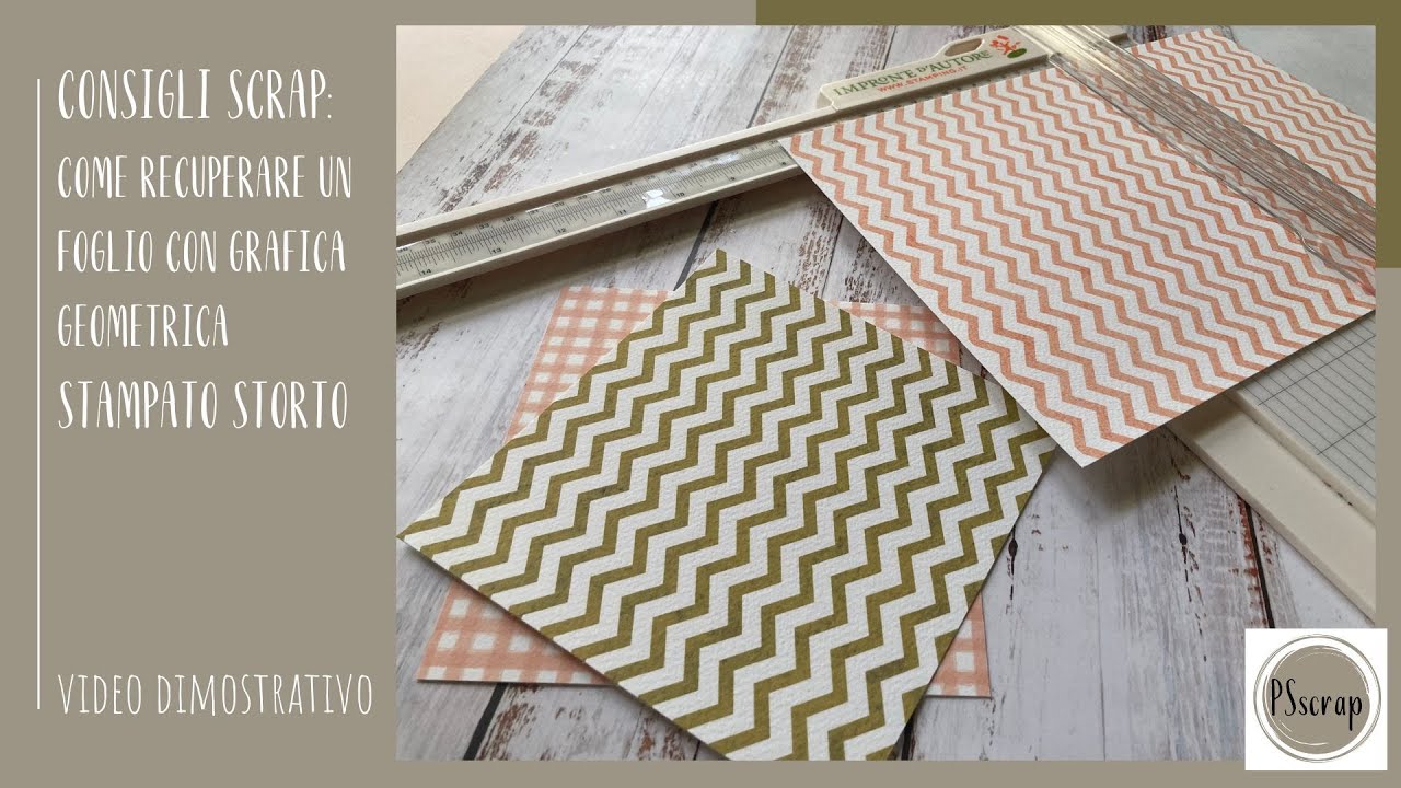 #consigliscrap - n.1 - "Come recuperare un foglio con grafica ...