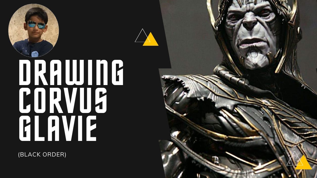 Drawing CORVUS GLAIVE (Avengers: Infinity War) | Speed Drawing | - YouTube