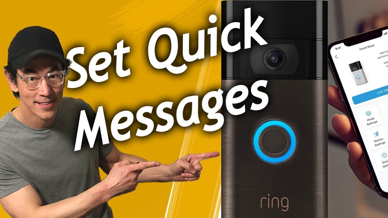 Ring Video Security Doorbell, Easily Setup Quick Reply Messages ...