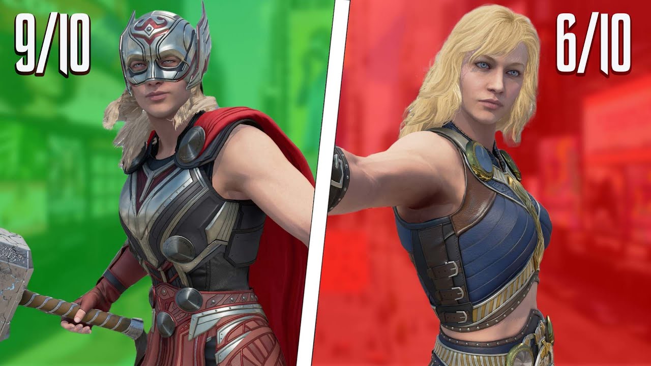 Rating EVERY Mighty Thor Suit In Marvel's Avengers (Jane Foster) - YouTube